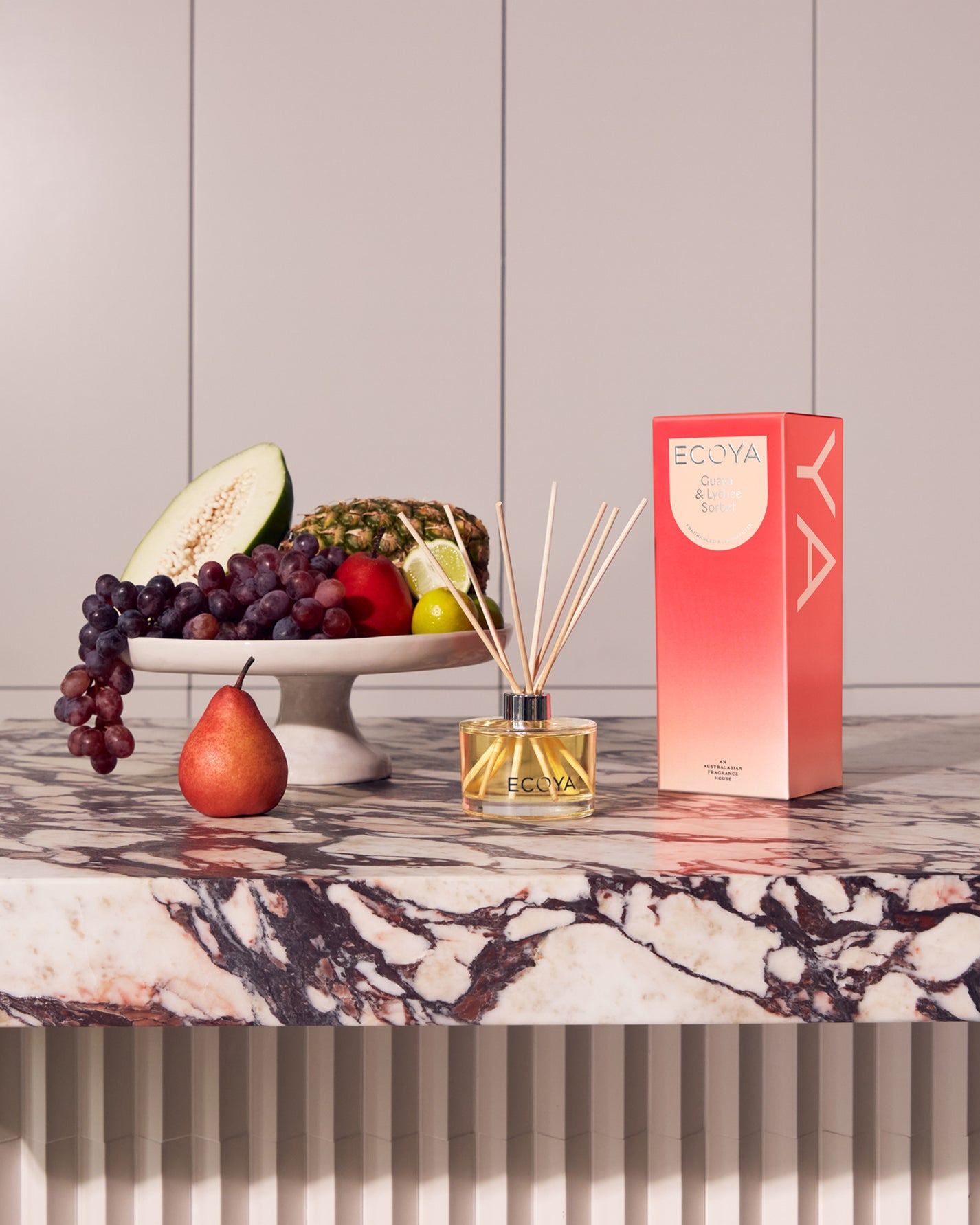 Buy Guava & Lychee Sorbet Reed Diffuser by ECOYA NZ online - ECOYA NZ